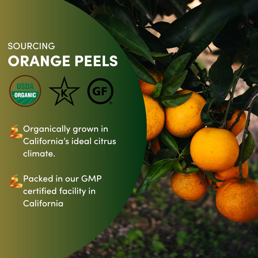 flavourful orange peel infusion