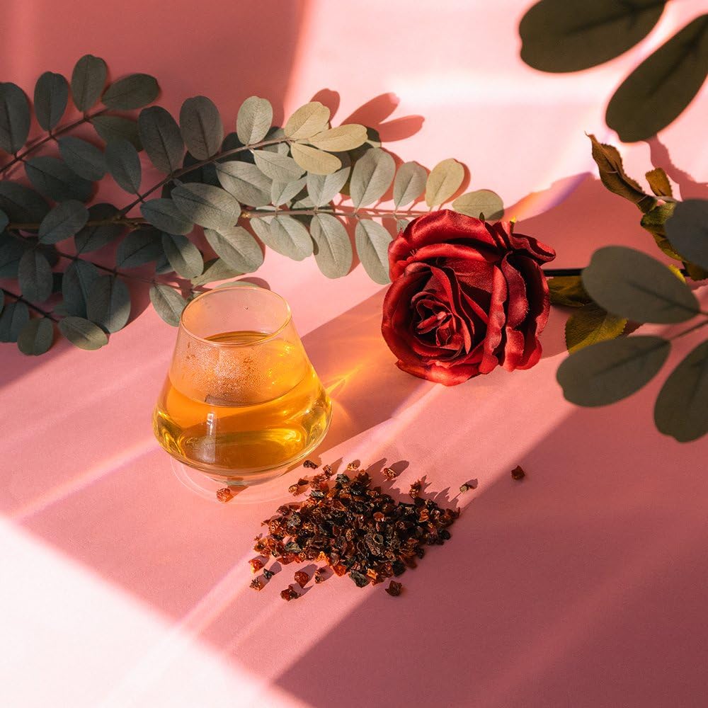 flavourful organic rosehips infusion