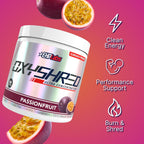 flavourful passionfruit pre-workout powder