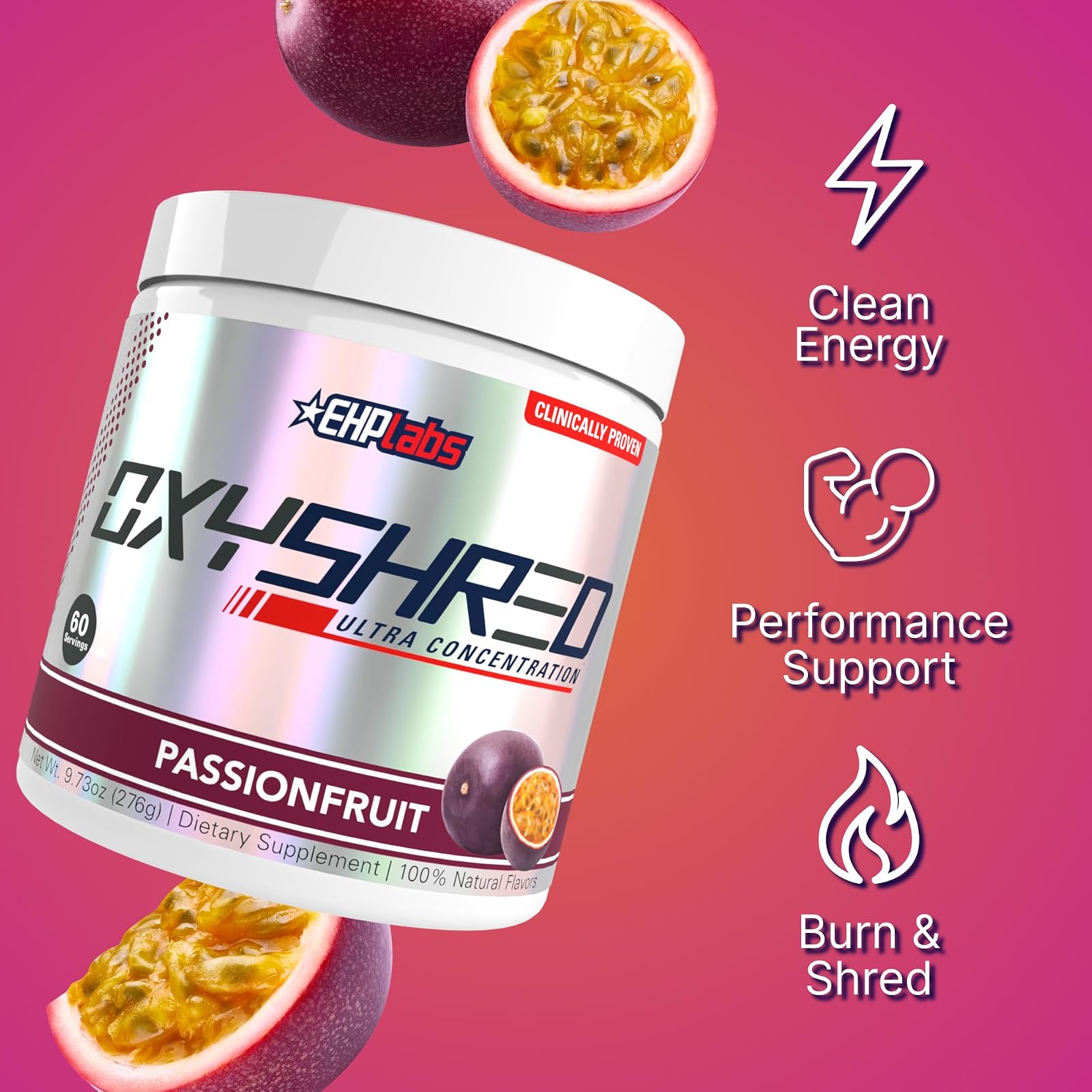 flavourful passionfruit pre-workout powder