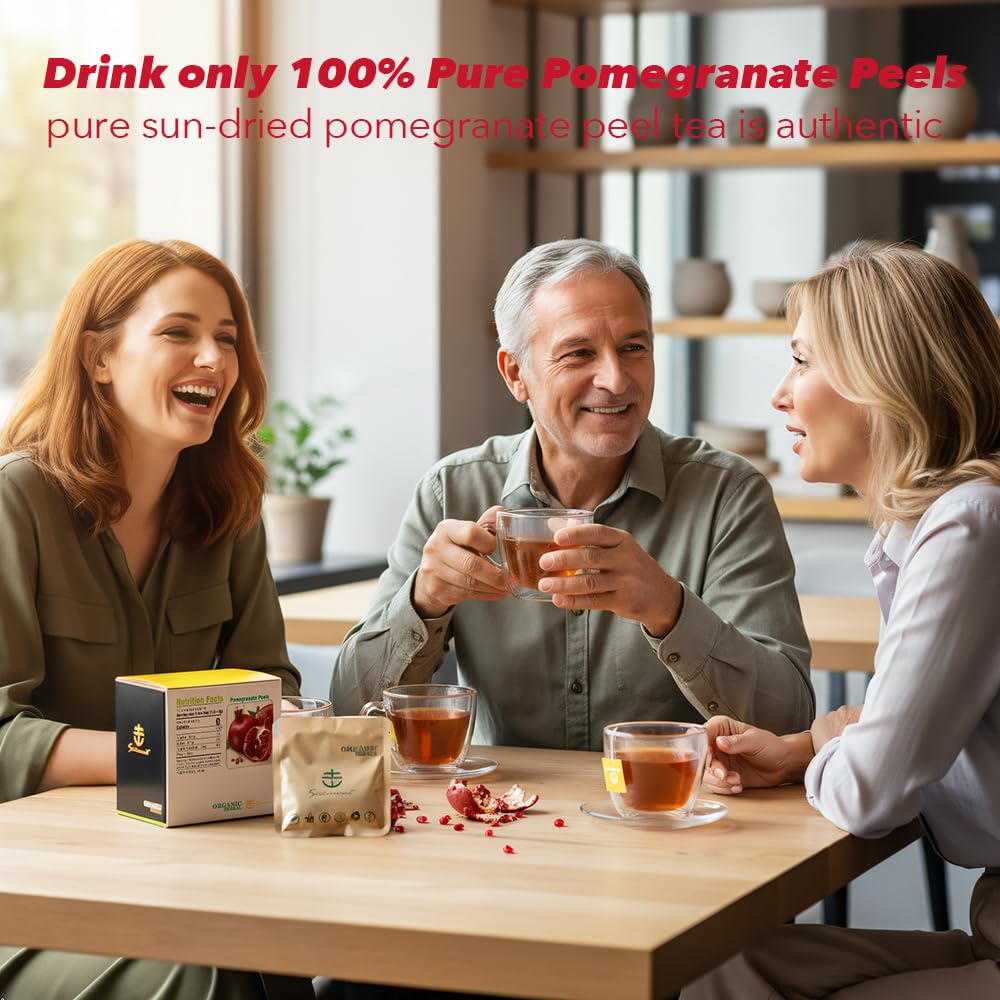 flavourful pomegranate peel beverage