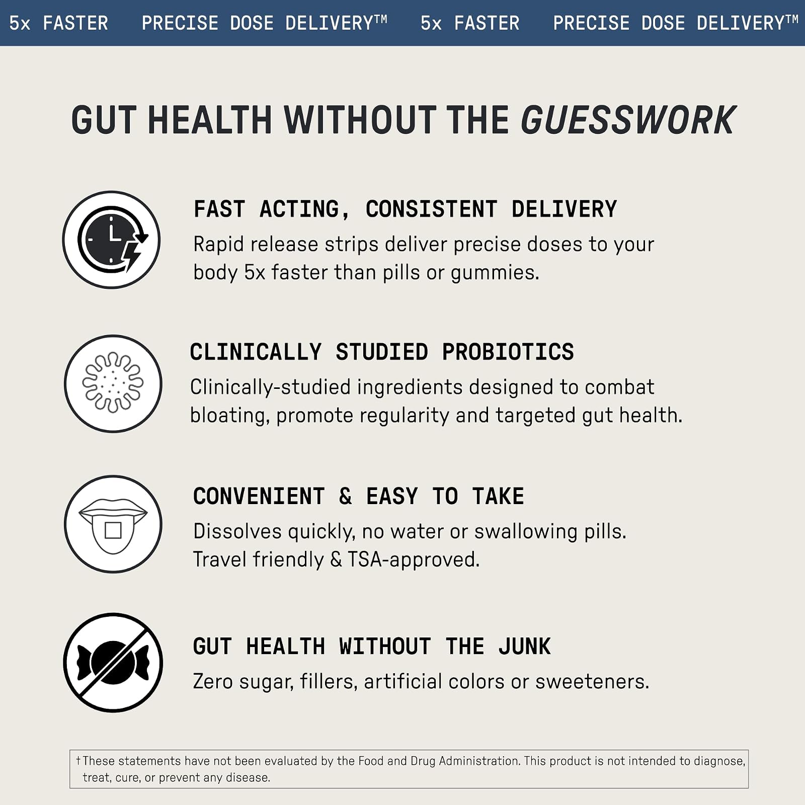 flavourful probiotic strips for gut health