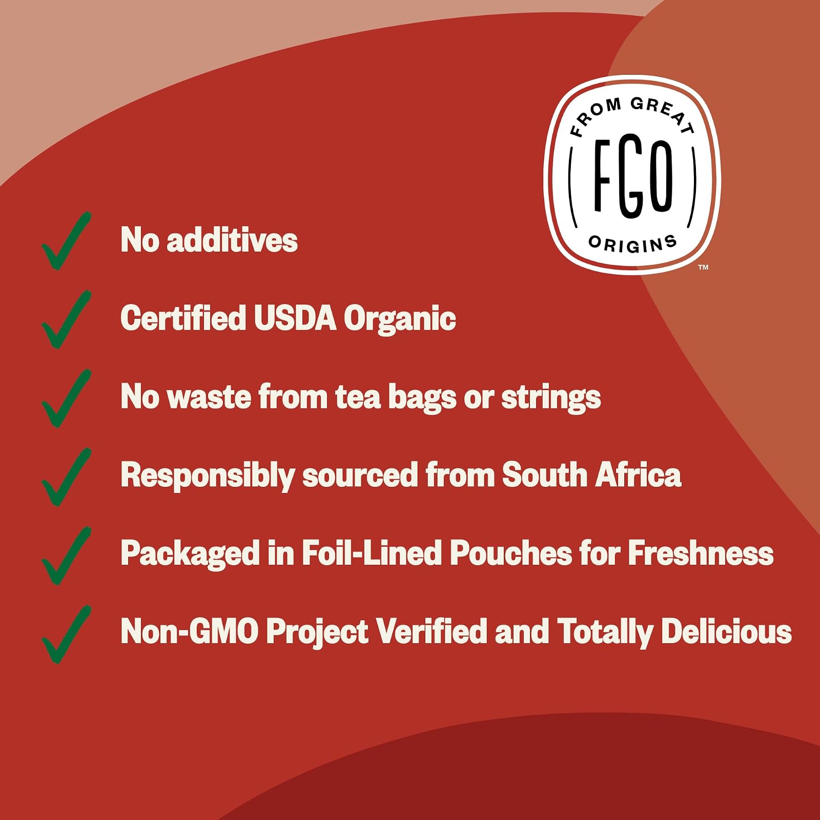 flavourful rooibos tea resealable bag