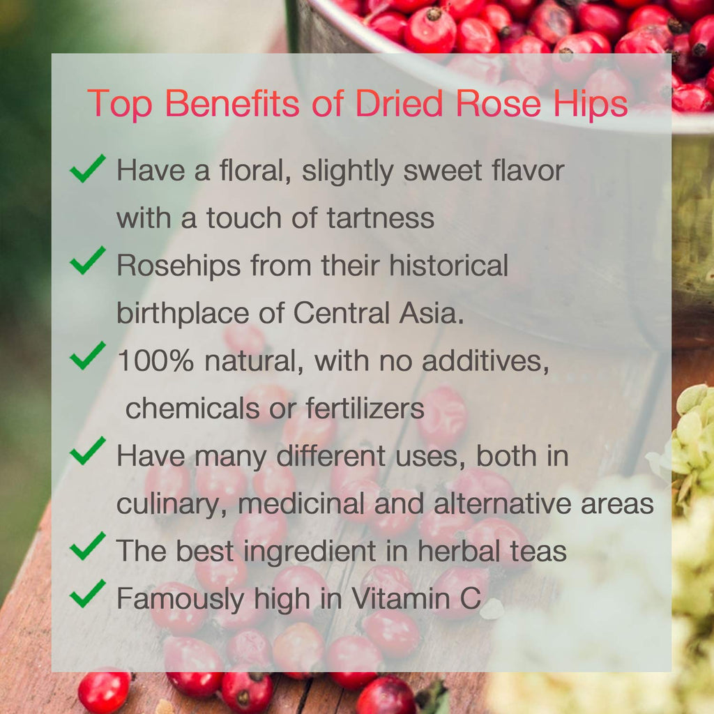 flavourful rosehips in herbal blends
