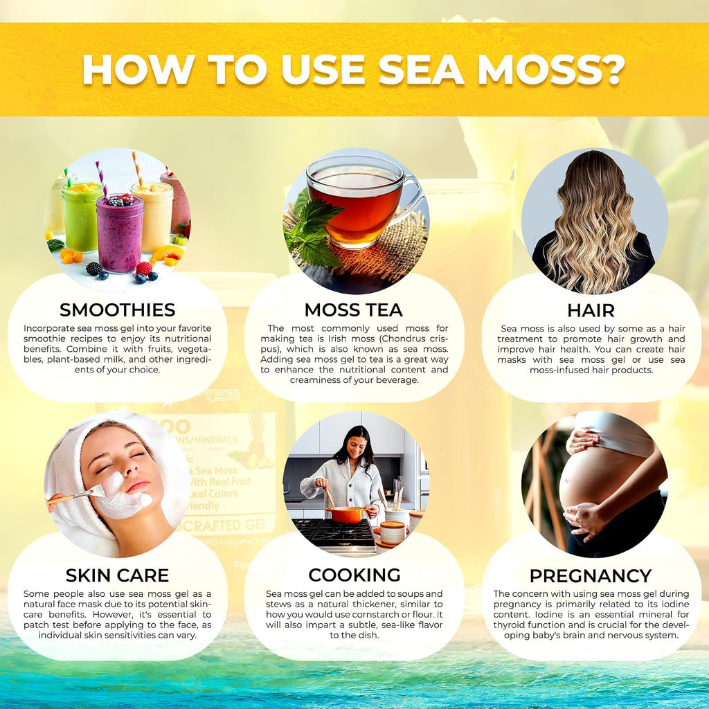 flavourful sea moss gel supplement