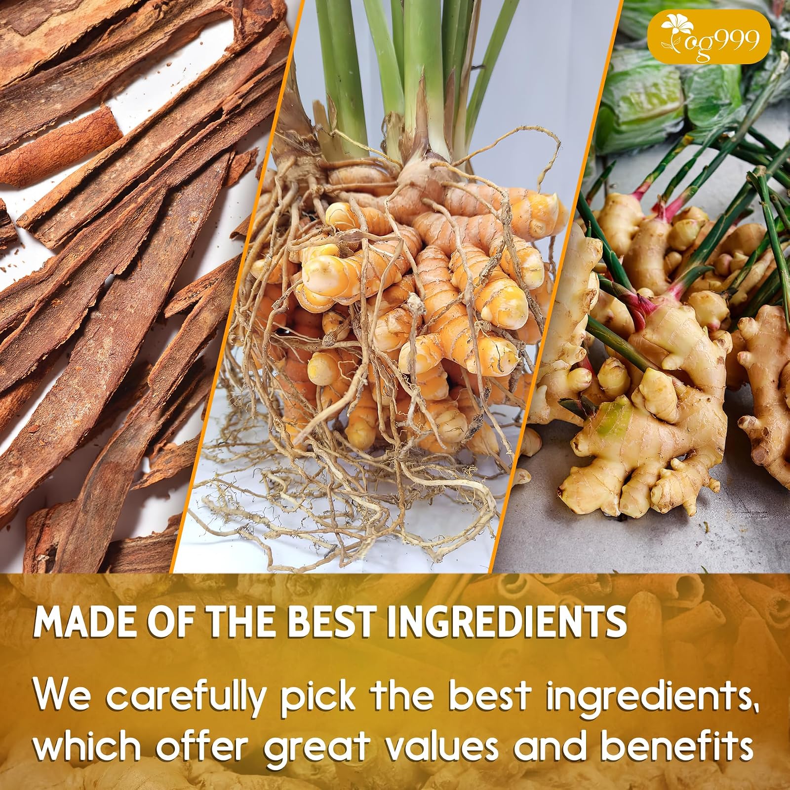 flavourful turmeric ginger cinnamon blend