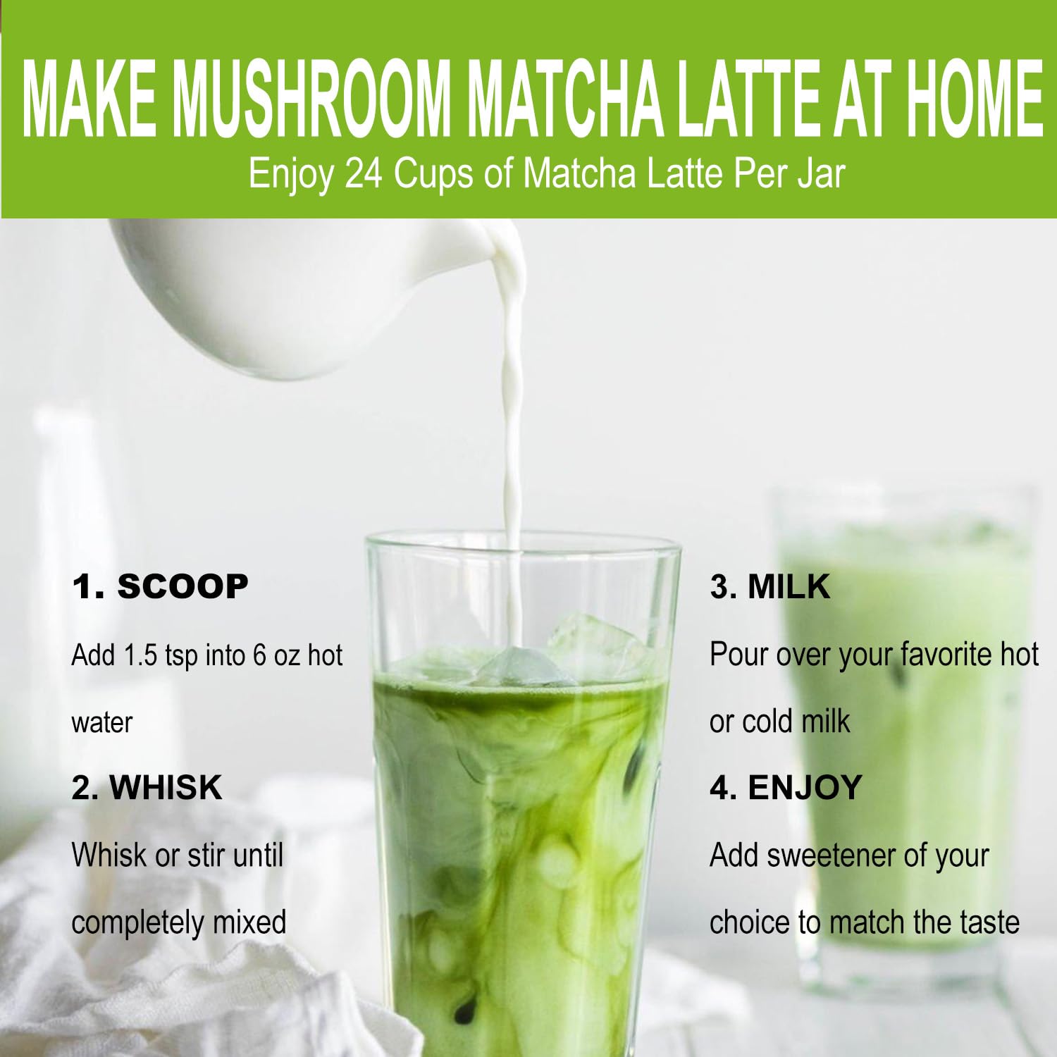 flavourful unsweetened matcha experience
