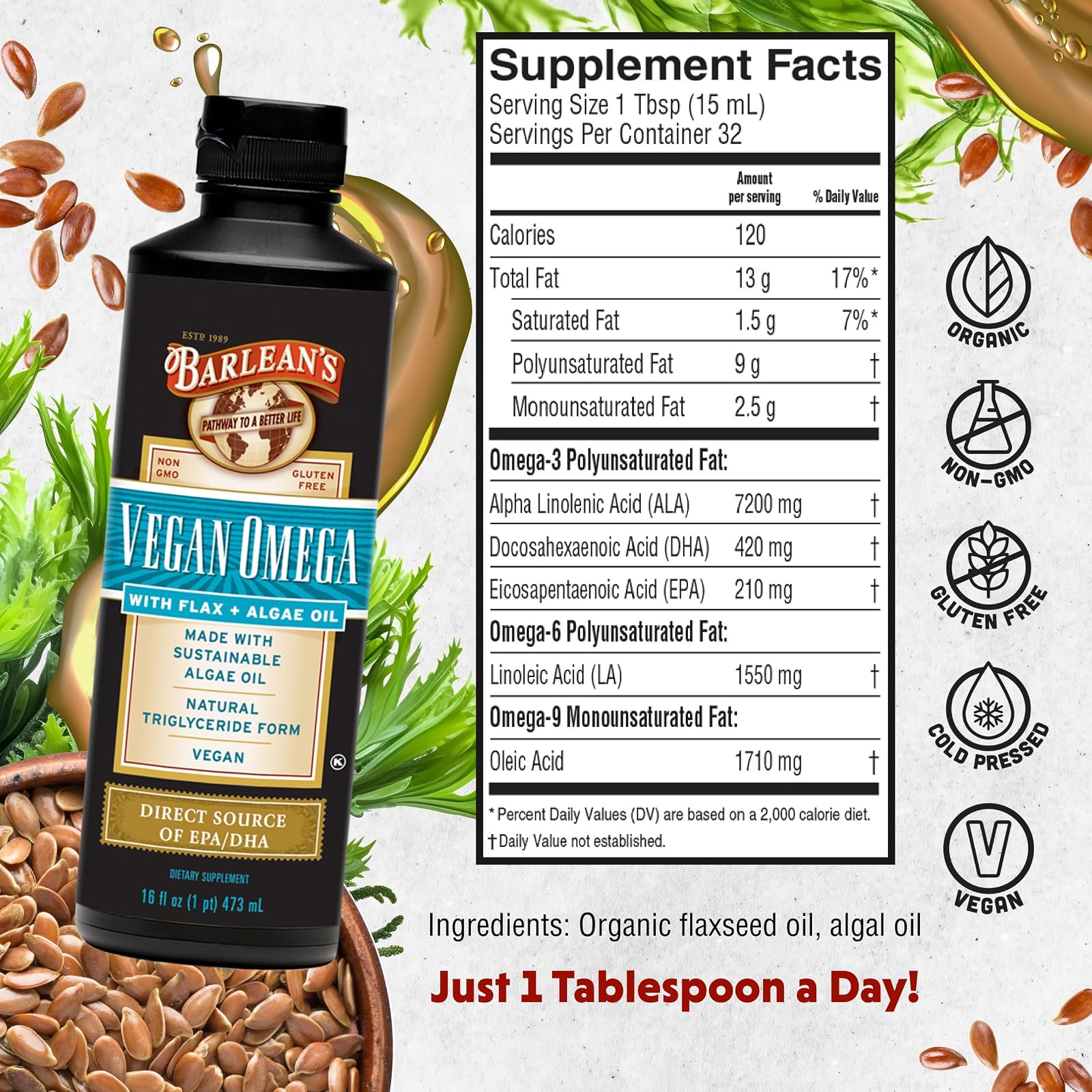 flax and algae oil benefits