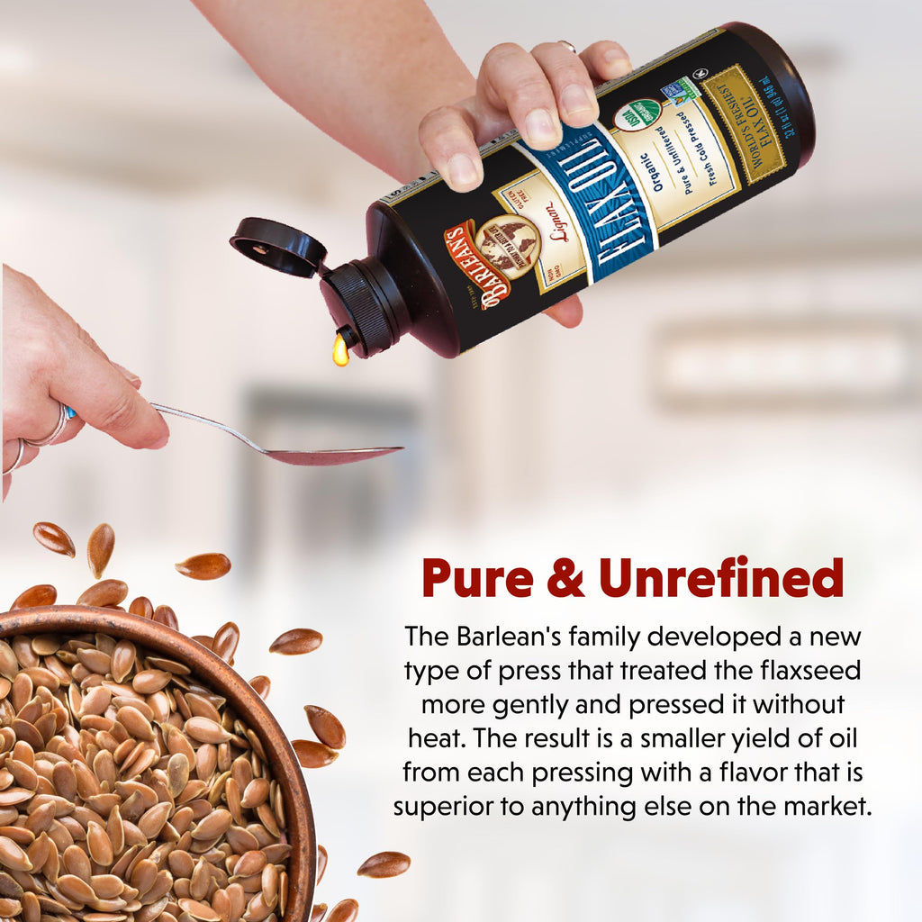 Flax seed oil for daily nutrition
