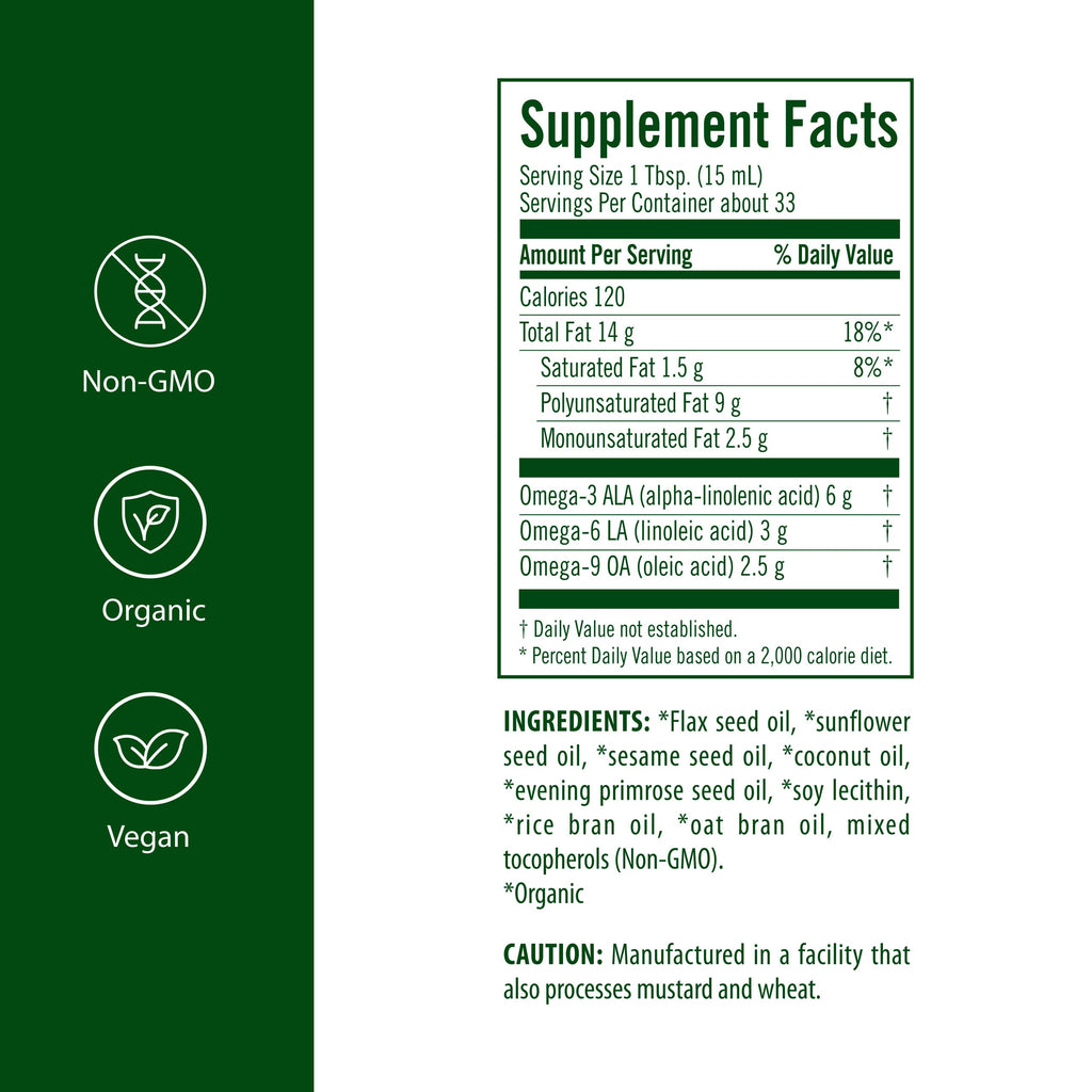 flax sesame sunflower seed oils