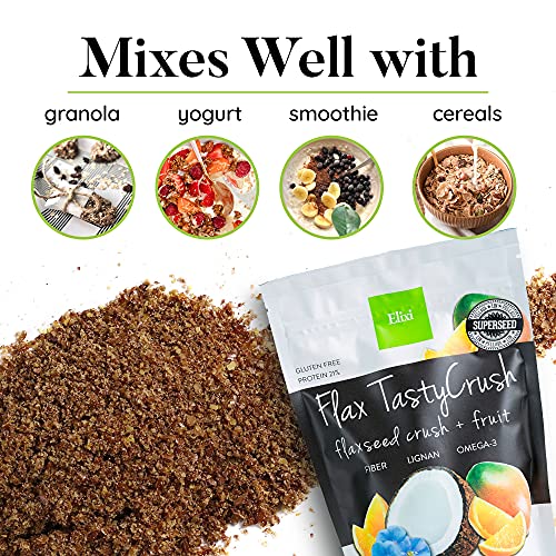 flaxseed and fruit for balanced diet