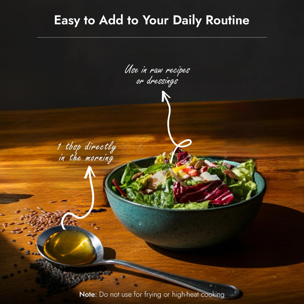 Flaxseed oil for daily wellness