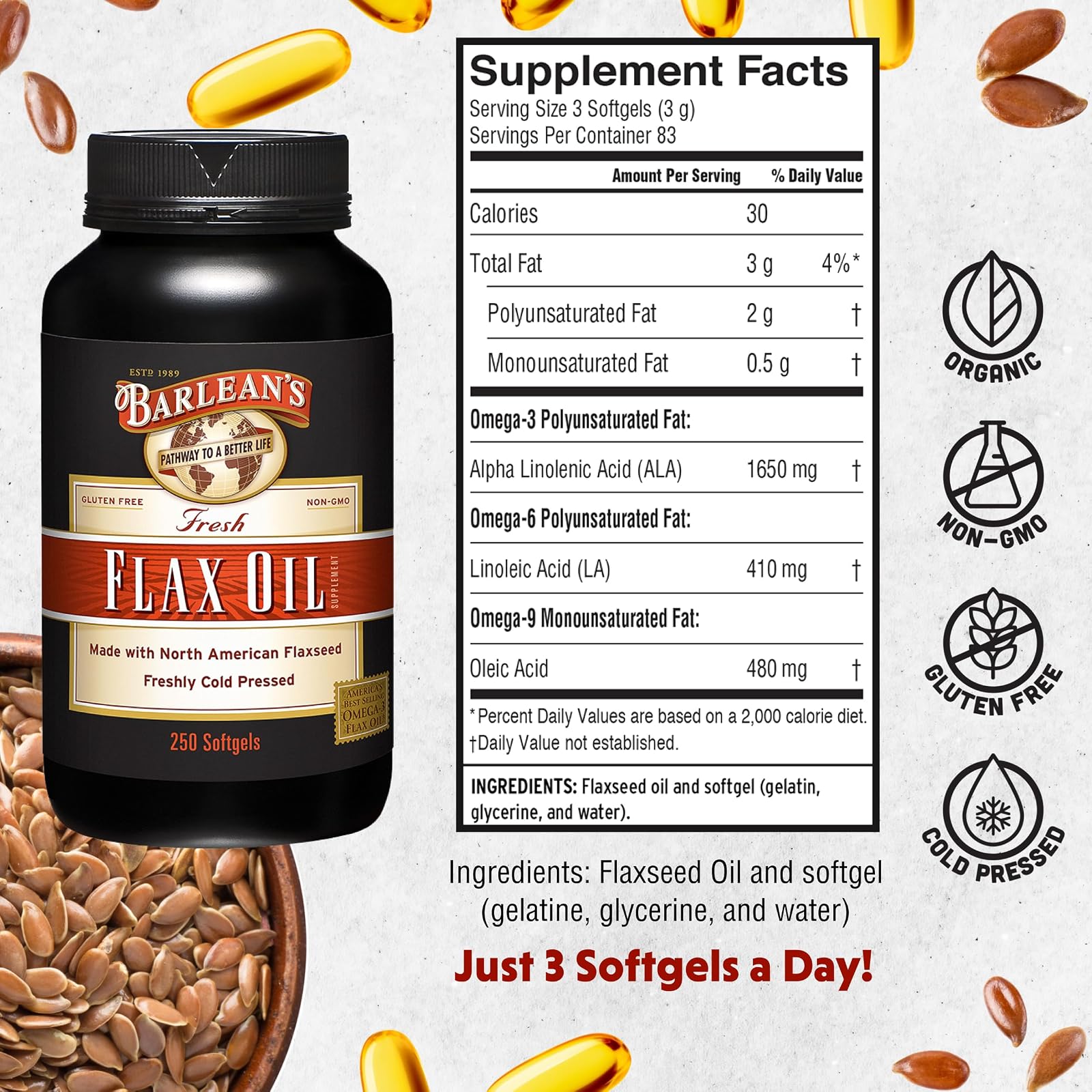 flaxseed oil for healthy skin