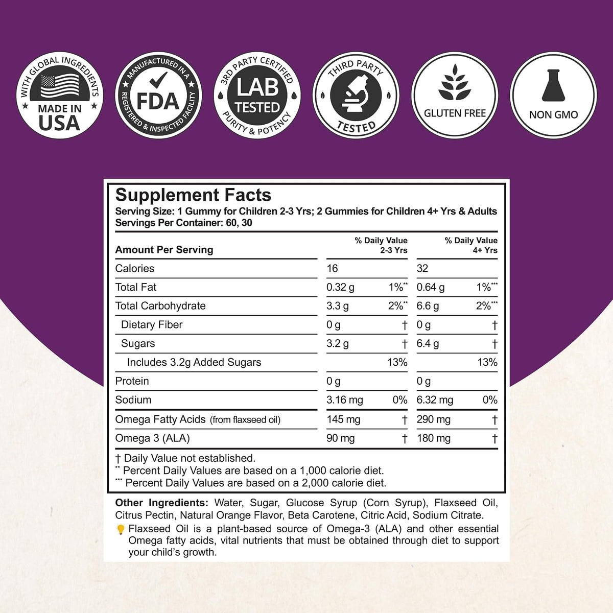flaxseed oil omega 3 for family