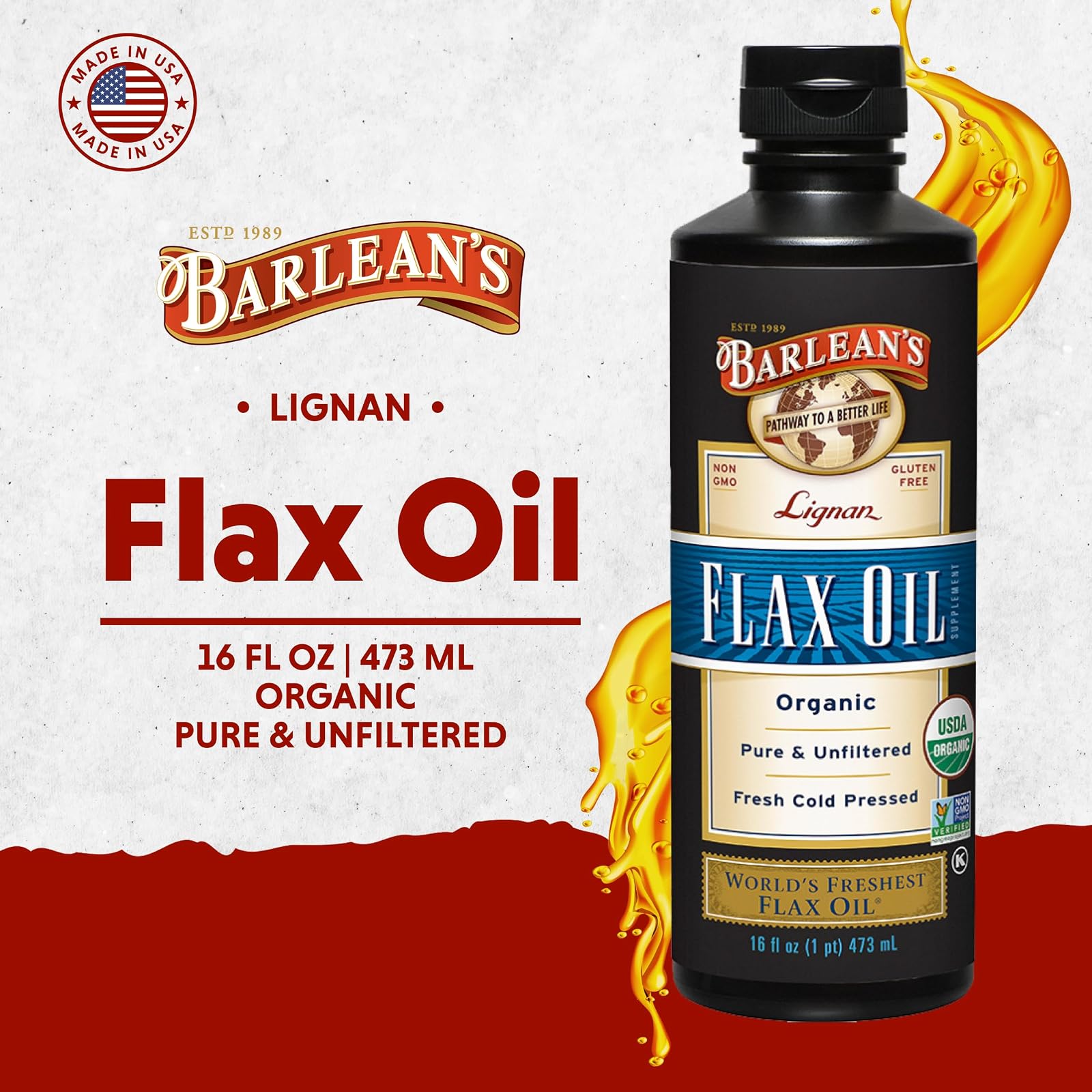 flaxseed oil rich in omega-3