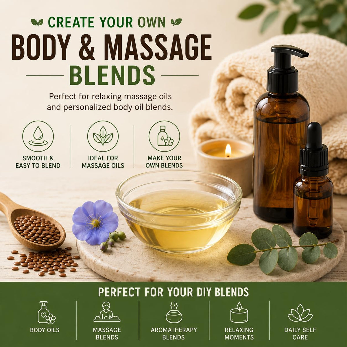 flaxseed oil rich in omega-3