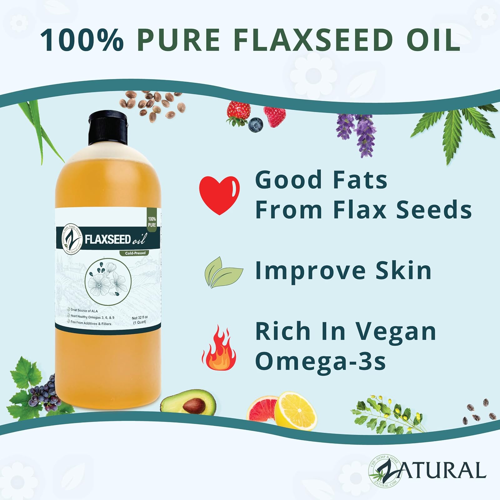 flaxseed oil rich in omega-3