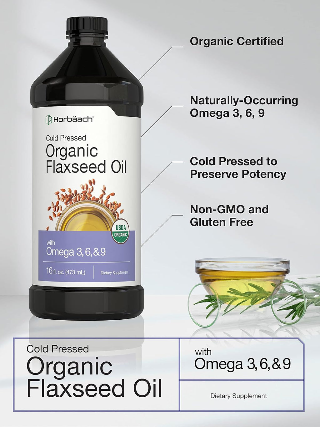 flaxseed oil rich in omega fatty acids