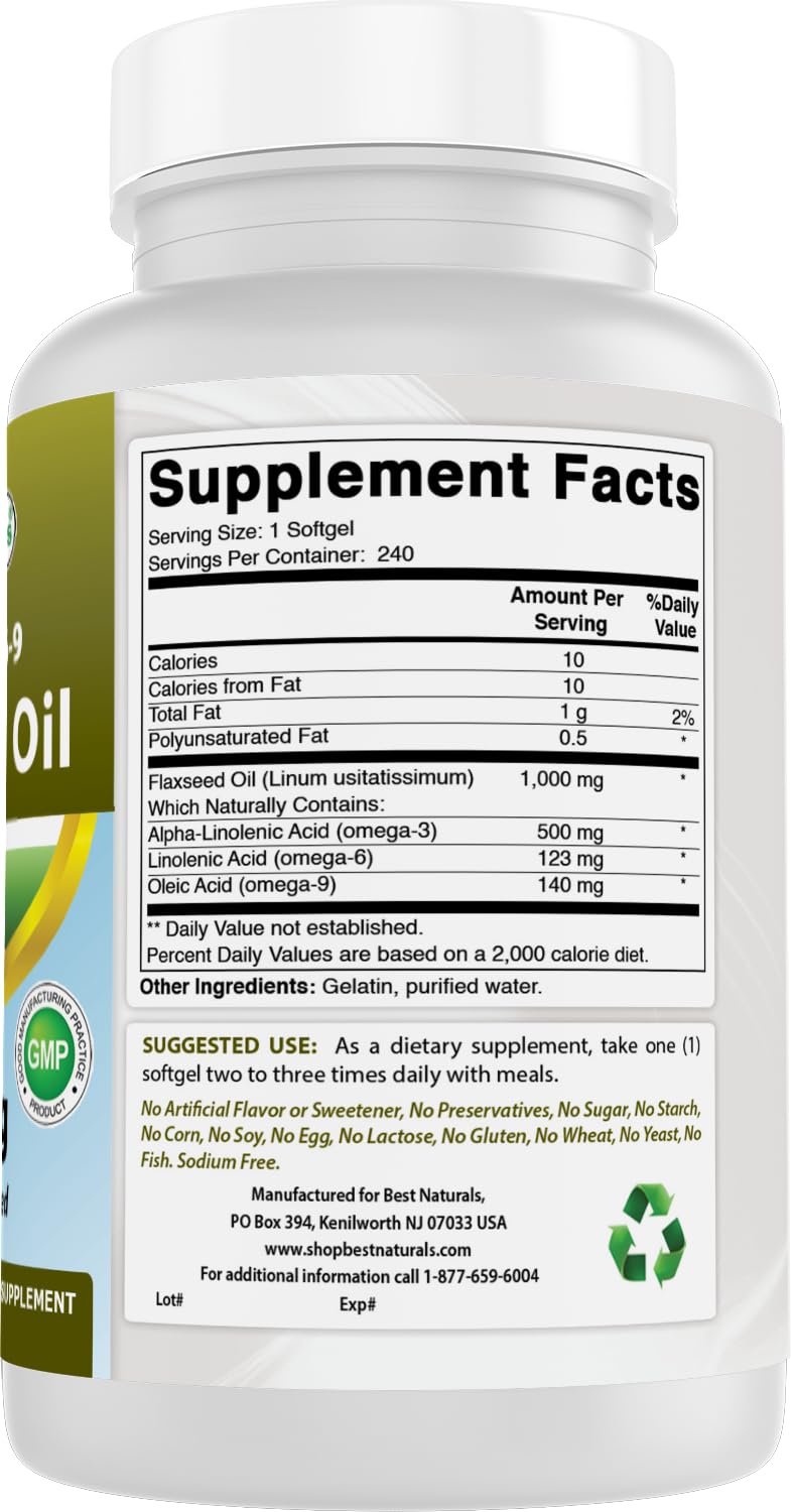 flaxseed oil supplement for wellness