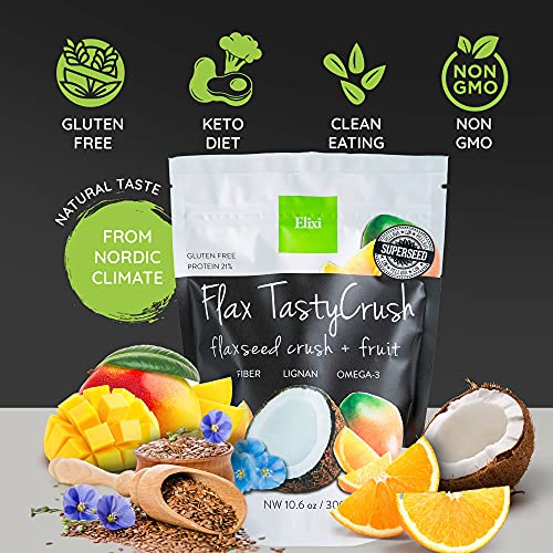 flaxseed snack to boost protein intake