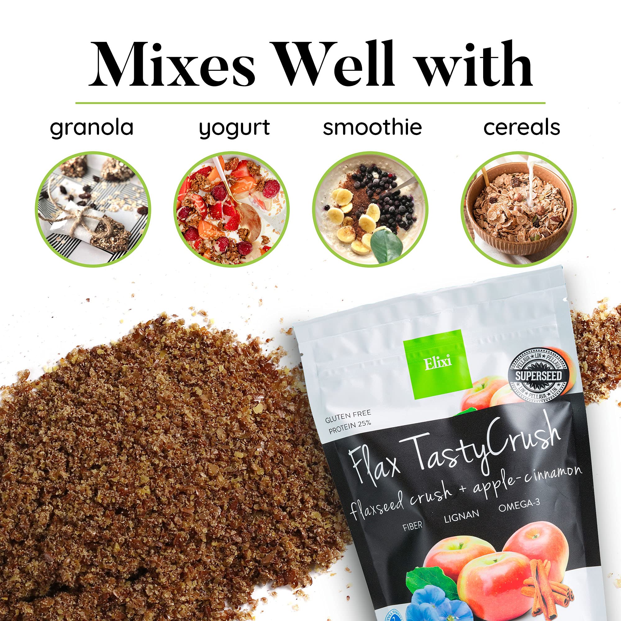 flaxseed snack with natural sweetness