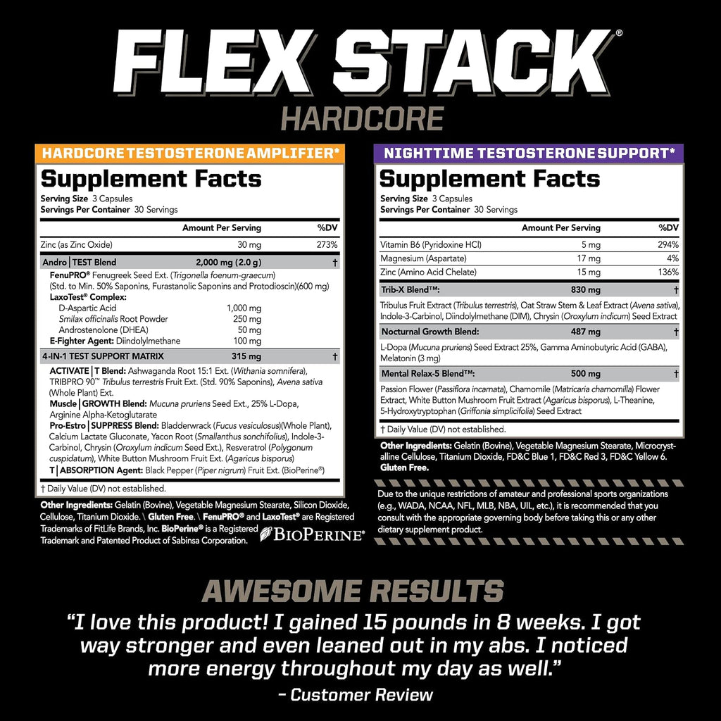 flex stack hardcore for muscle growth