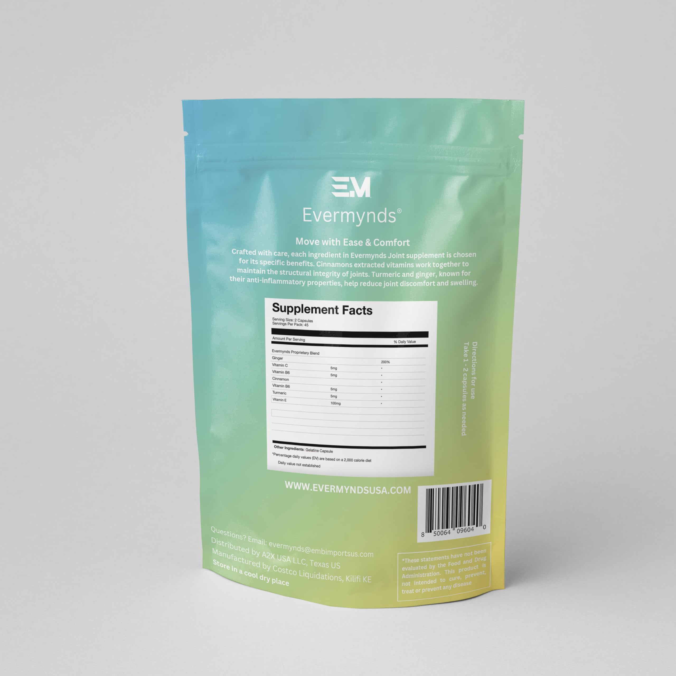 flexibility support with turmeric extract