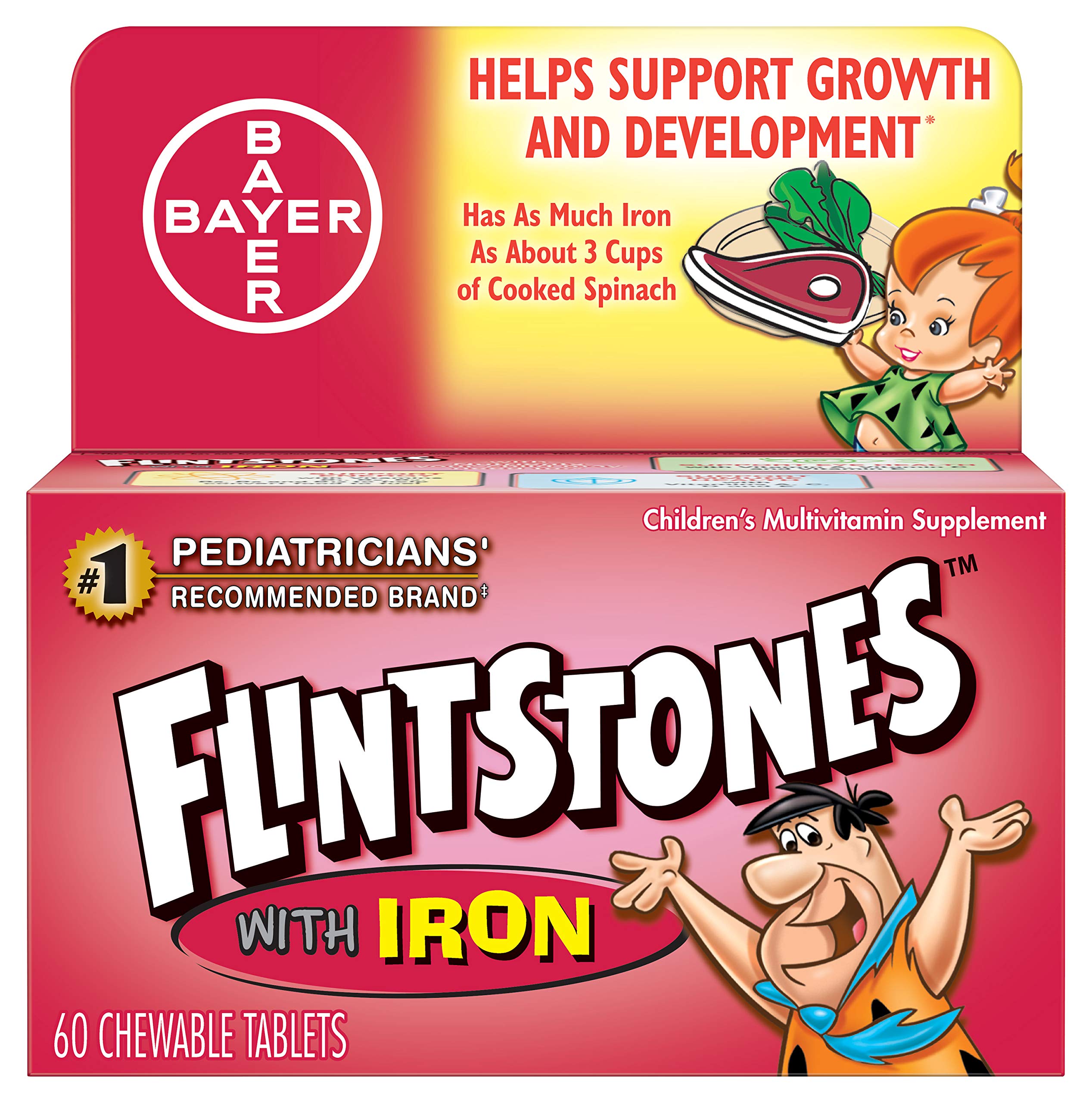 Flintstones chewable iron vitamins