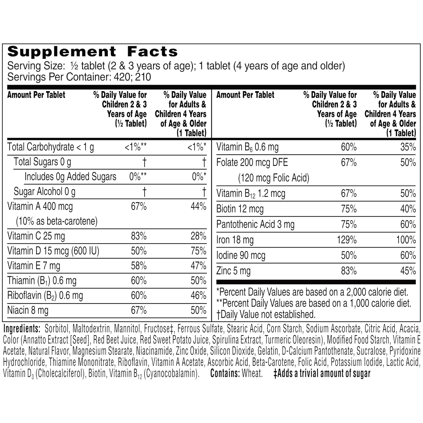 Flintstones complete multivitamin for kids