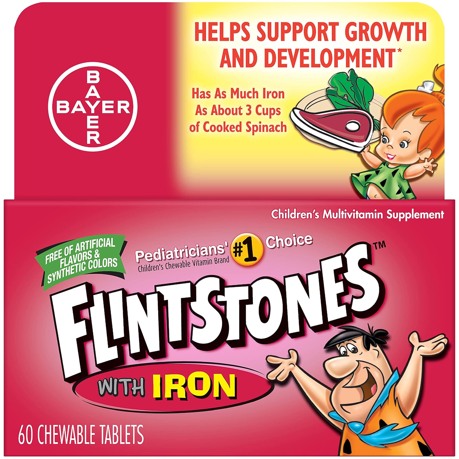 Flintstones kids multivitamin with iron
