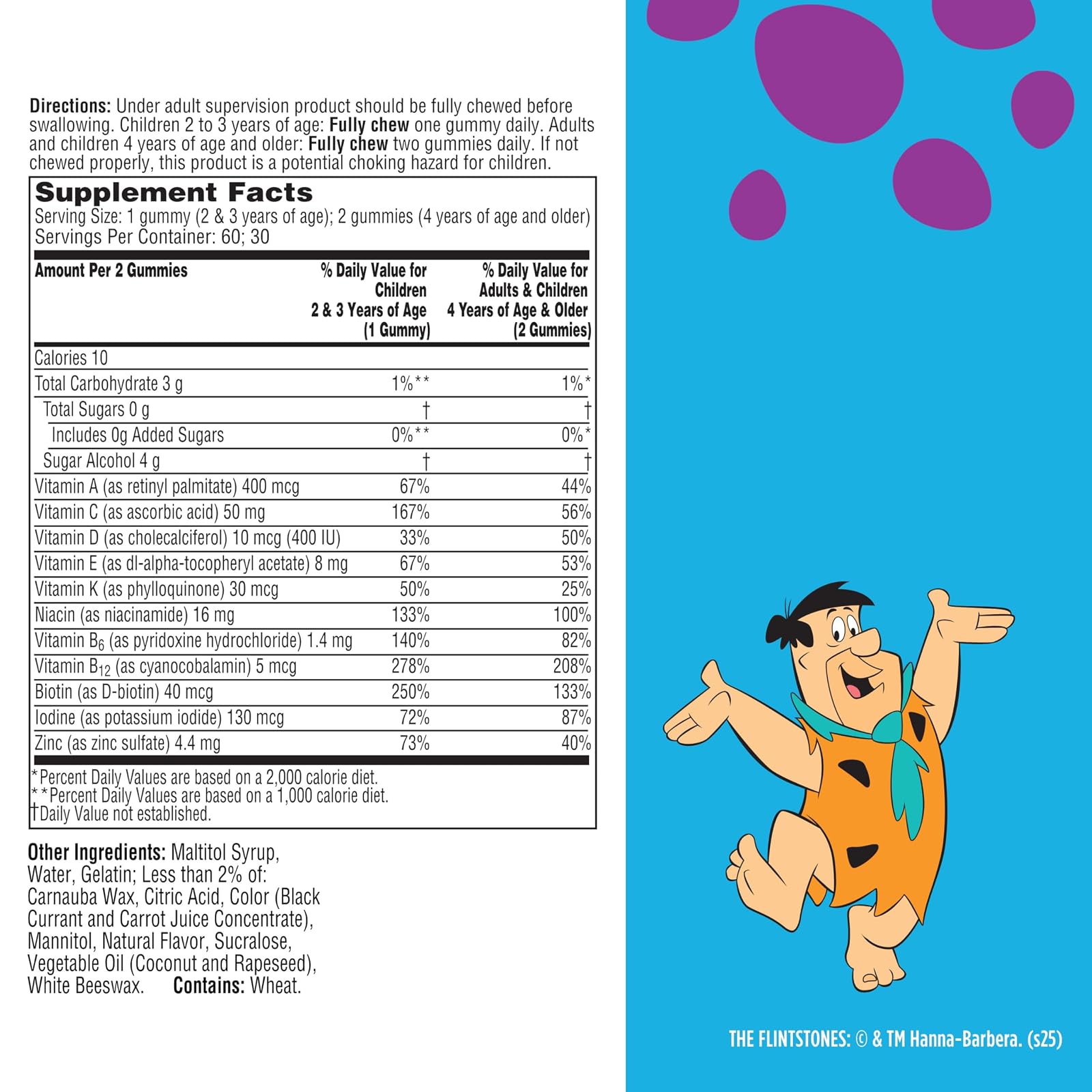 Flintstones multivitamin for active children