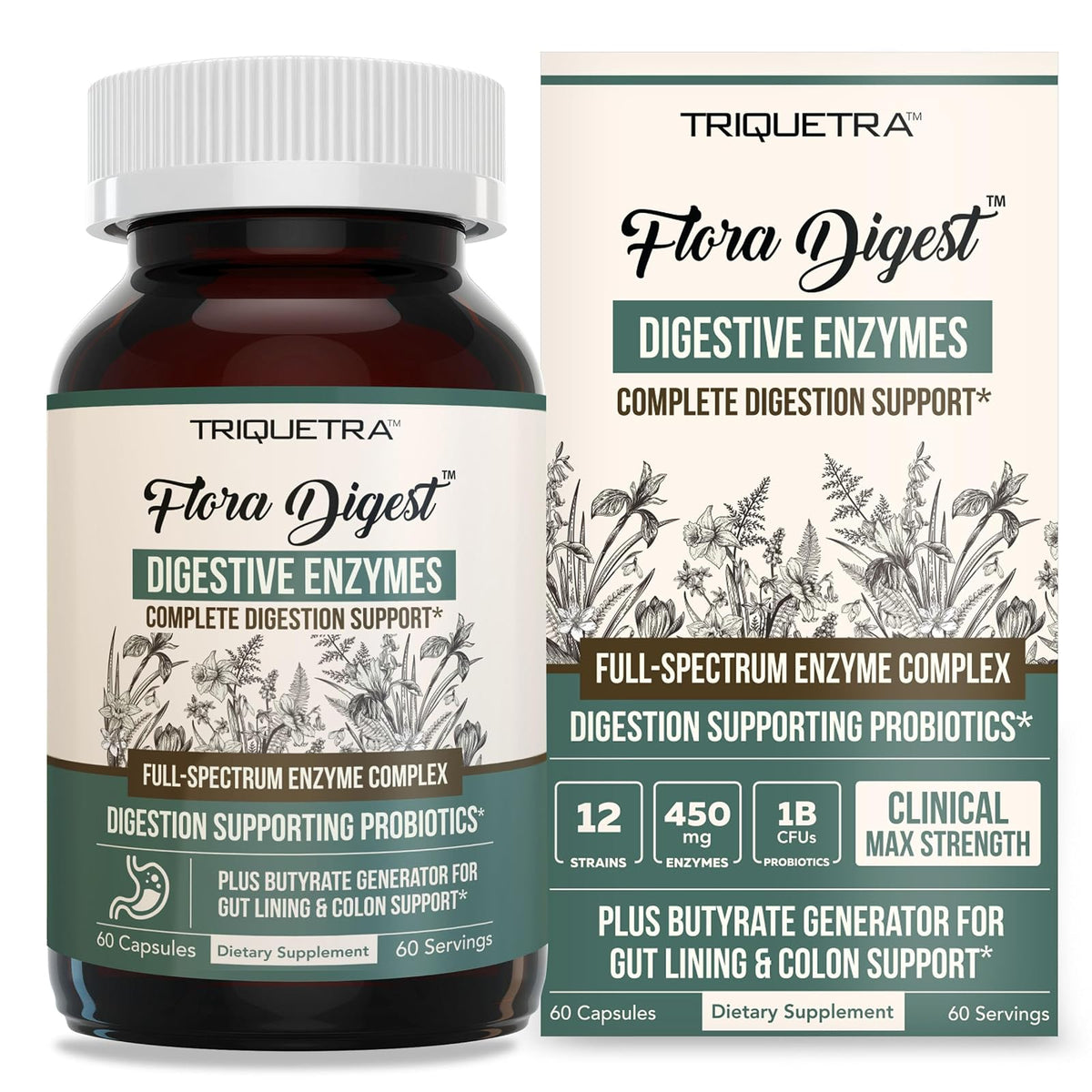 Flora digestive enzymes for gut health