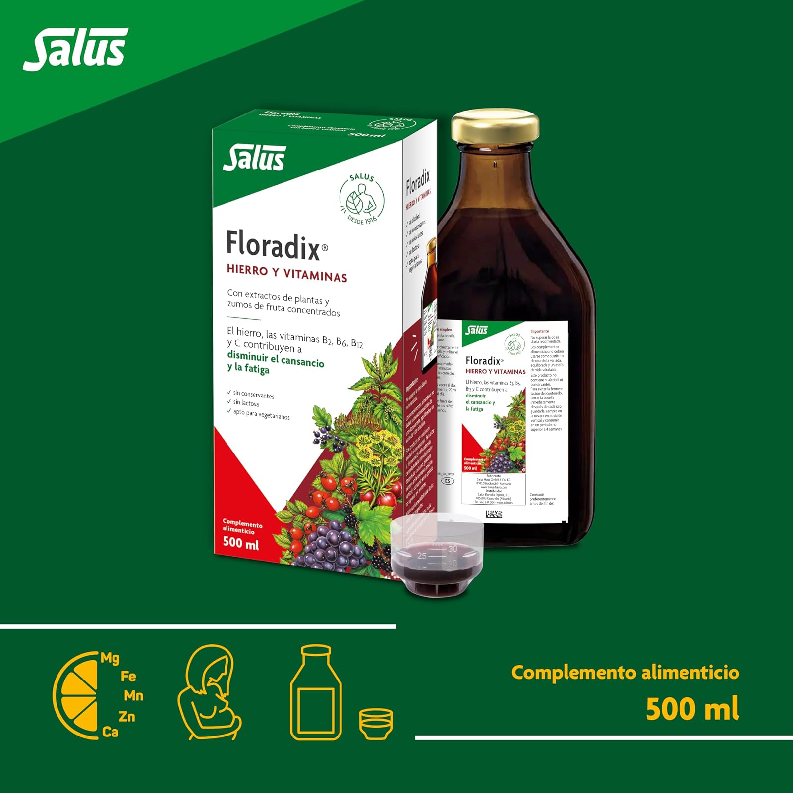 Flora Floradix herbal iron blend
