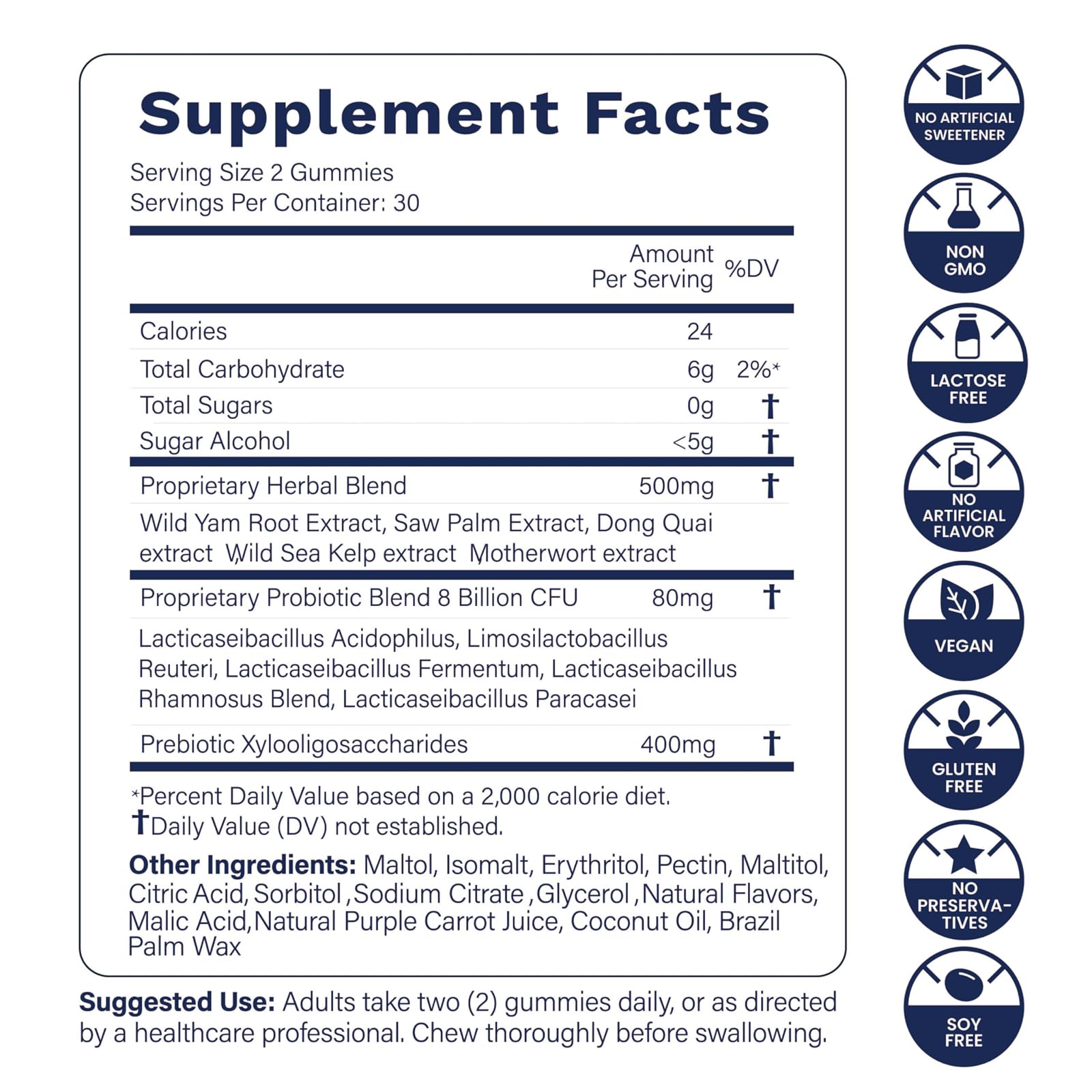 Flora probiotics for daily health
