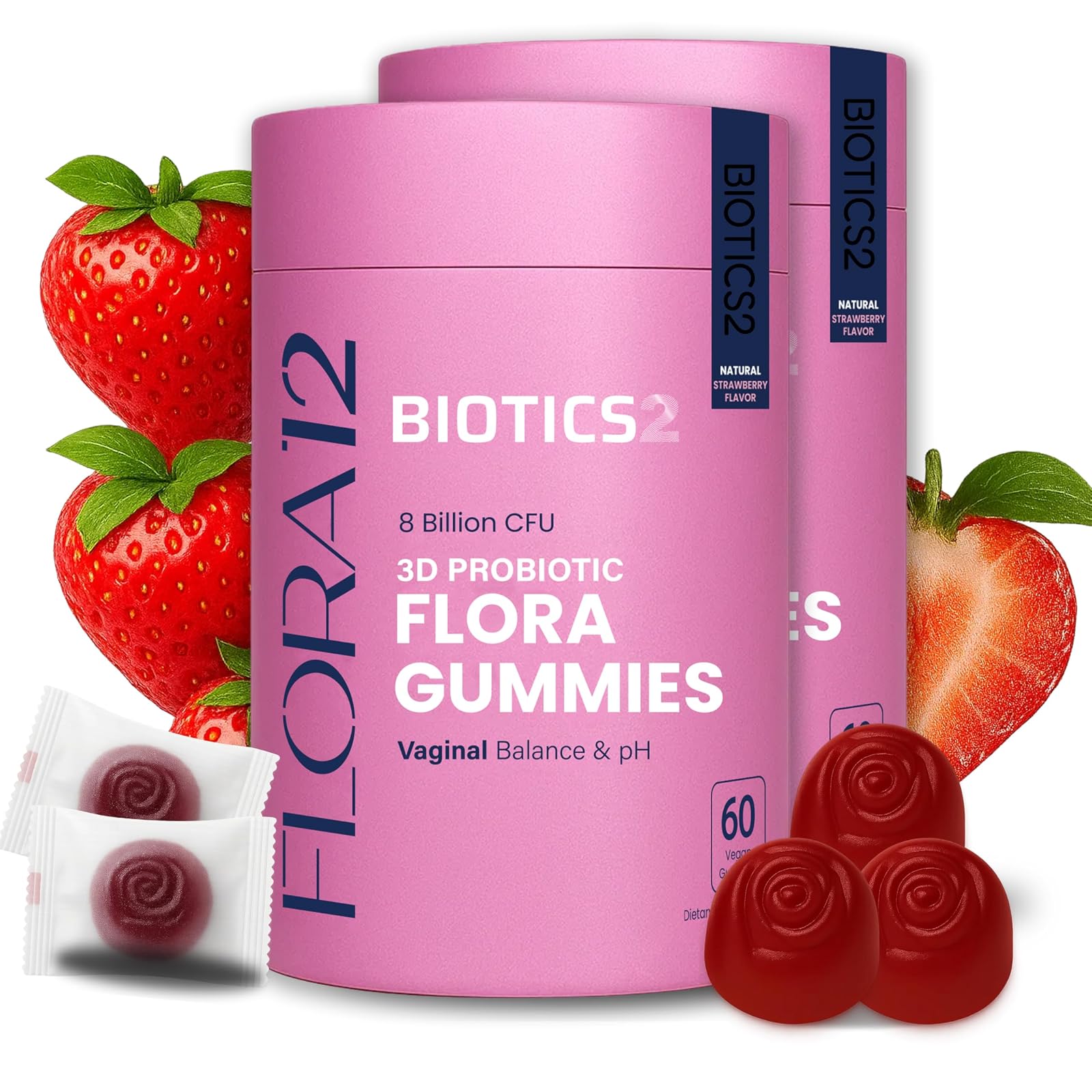 Flora12 vaginal probiotics gummies