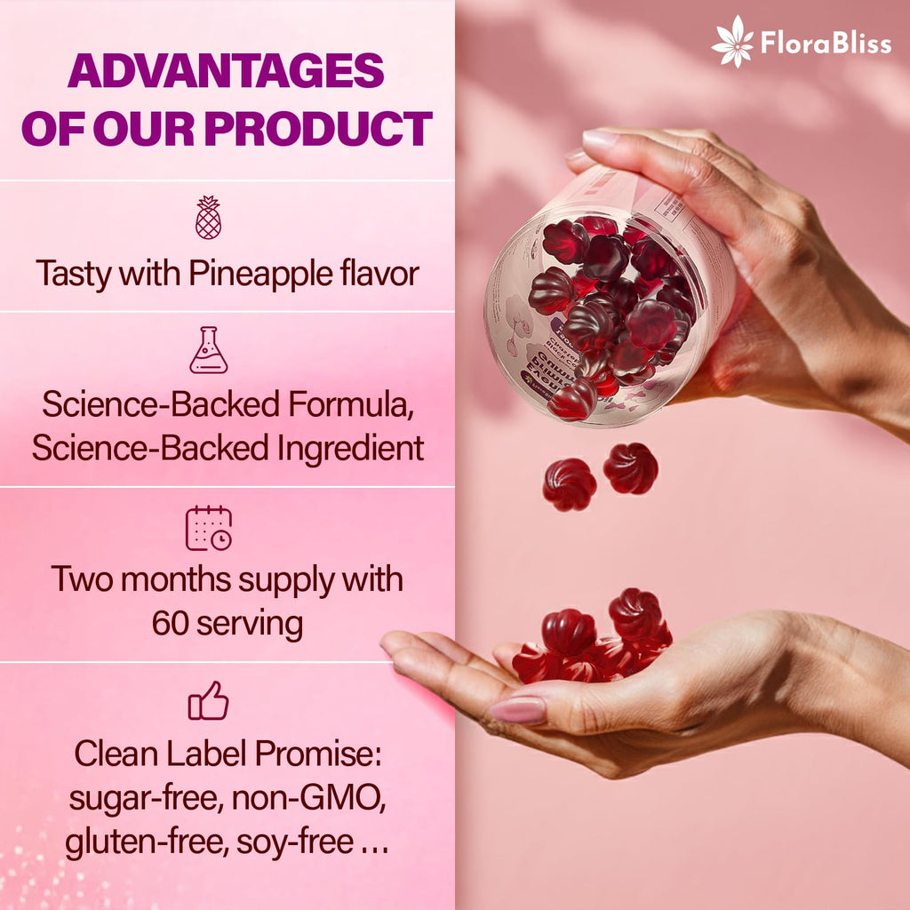 FloraBliss herbal gummies for hormonal balance