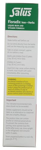 Floradix iron for fatigue relief