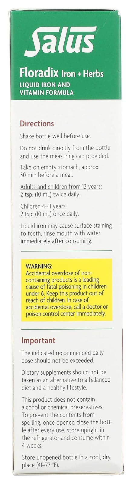 Floradix iron formula for energy