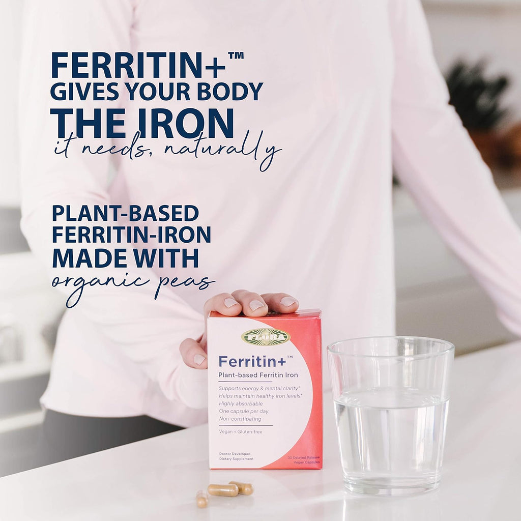 FloraHealth Ferritin+ iron benefits