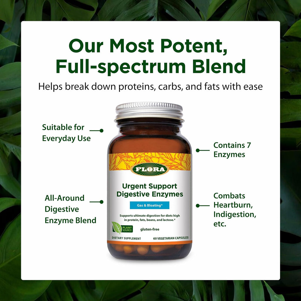 FloraHealth vegan digestive enzymes capsules