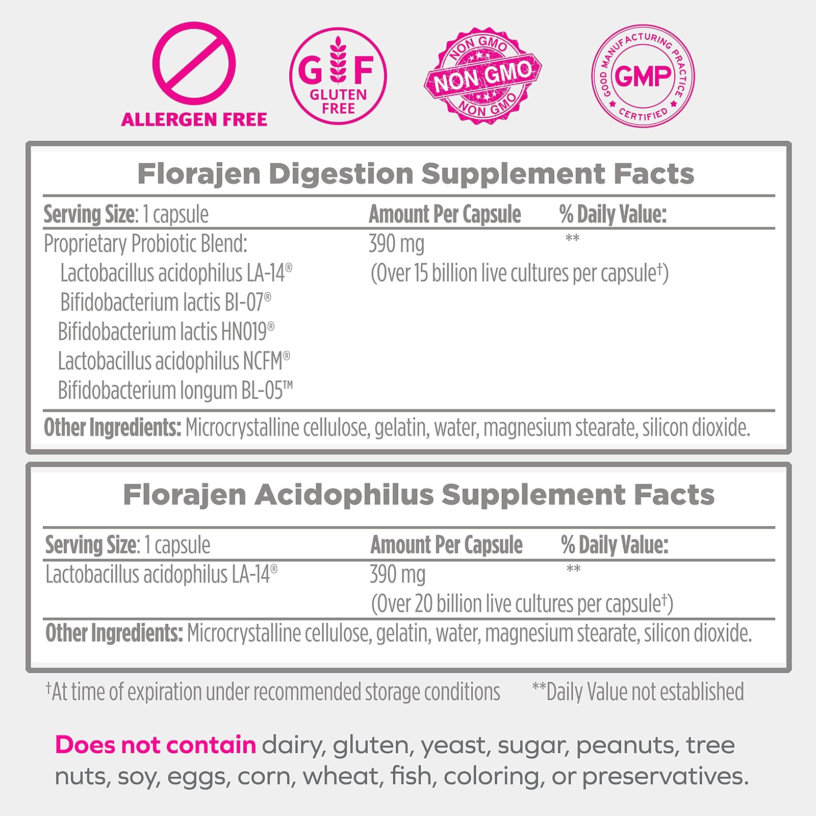 Florajen acidophilus for immune support