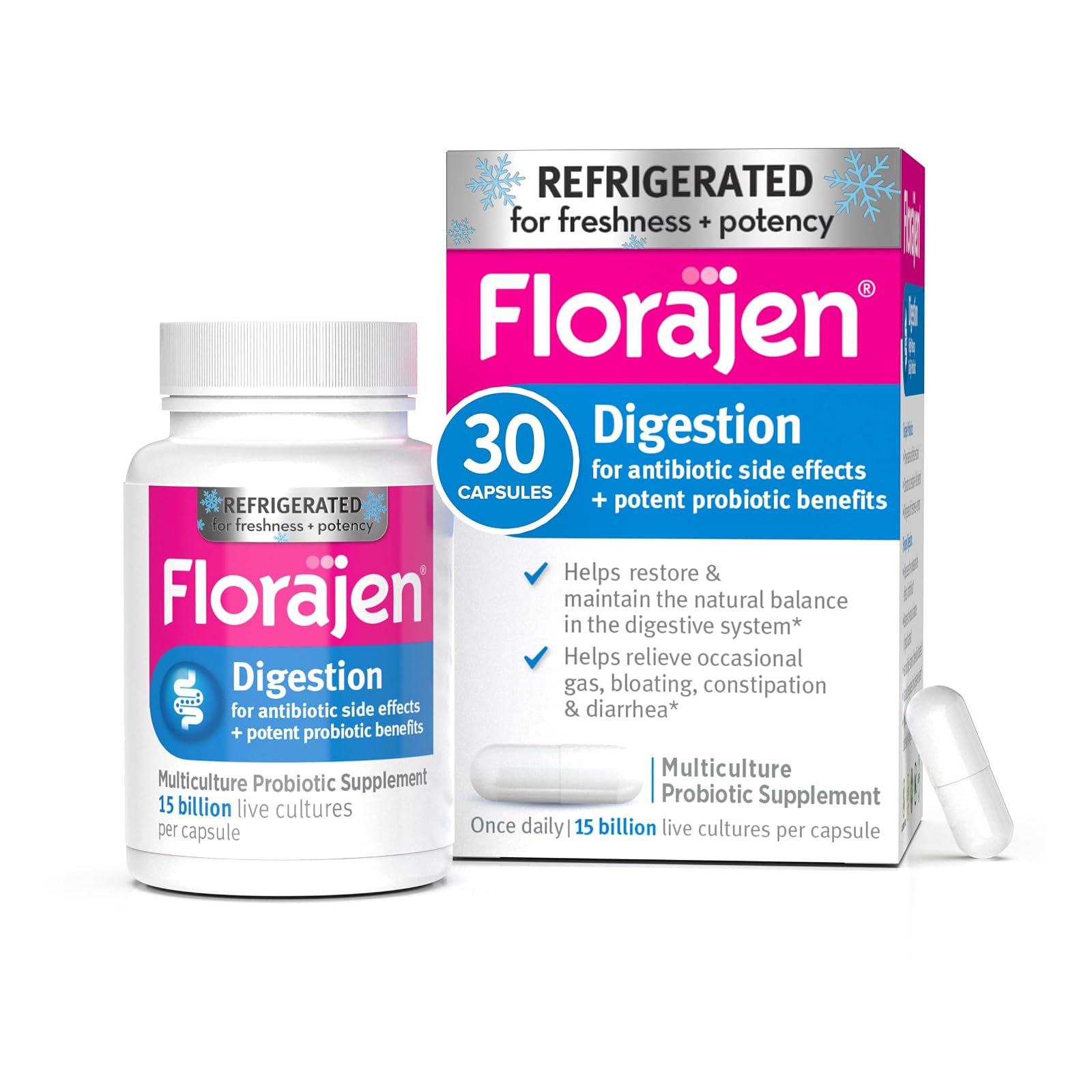 Florajen probiotics for digestive health