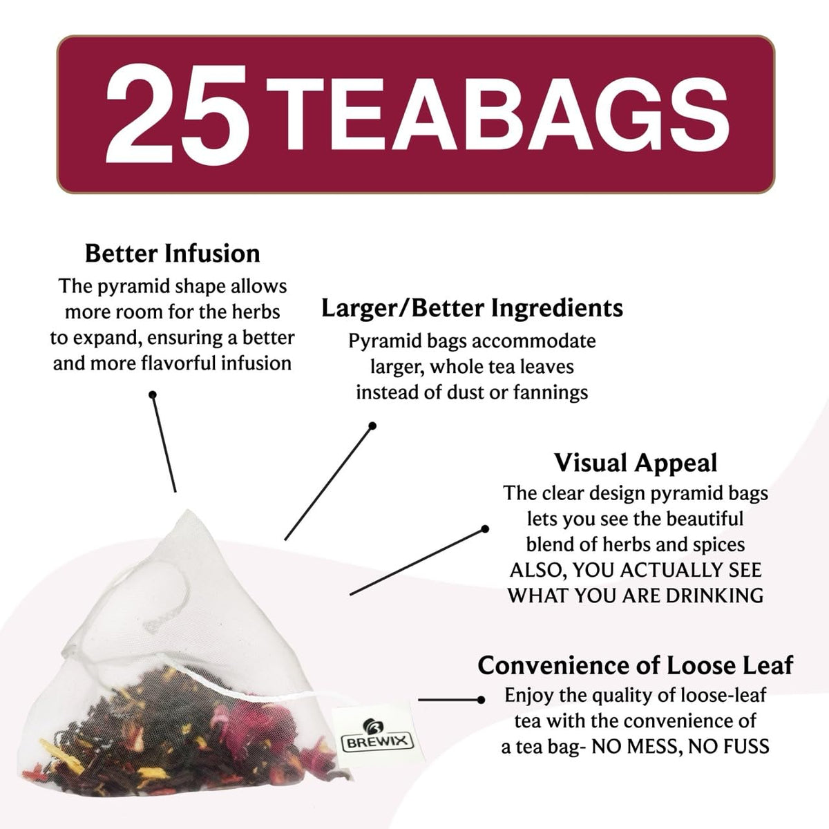floral and fruity tea infusion
