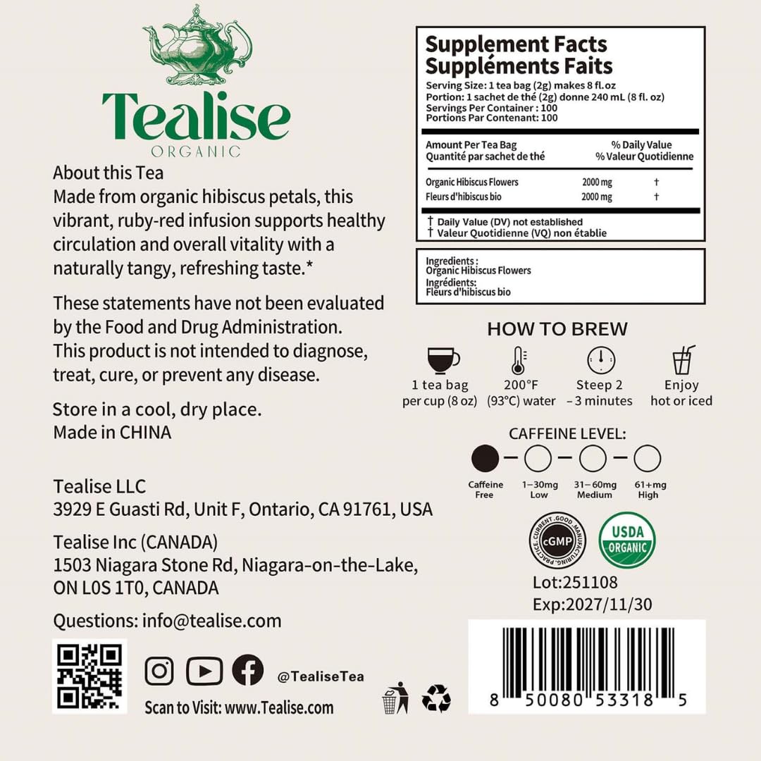 floral aroma hibiscus herbal tea