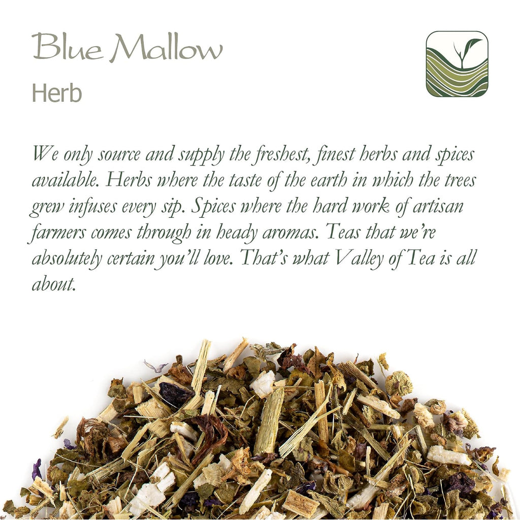floral blue mallow tea blend