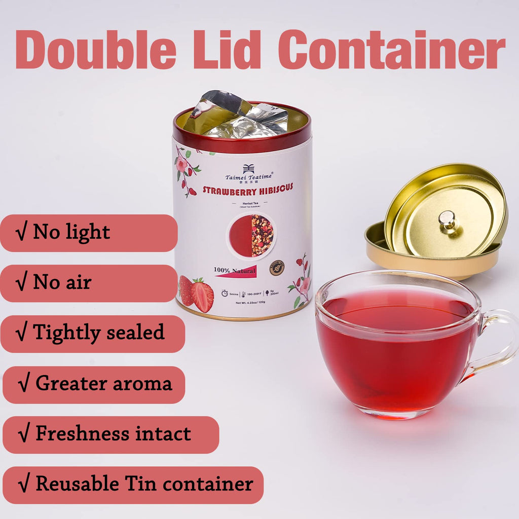 floral chamomile tea with strawberry notes