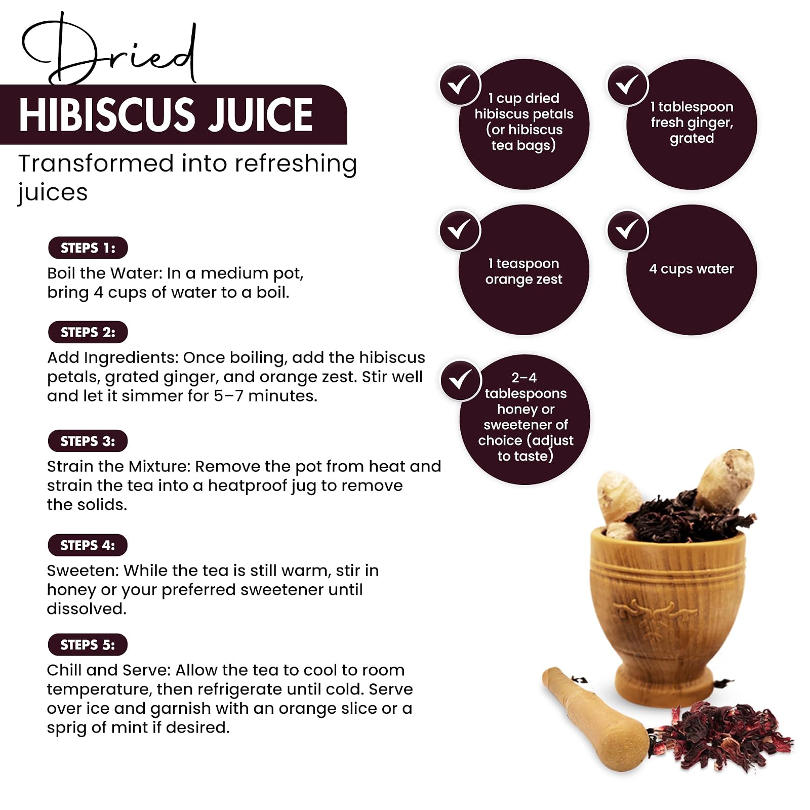 floral flavour hibiscus herbal tea