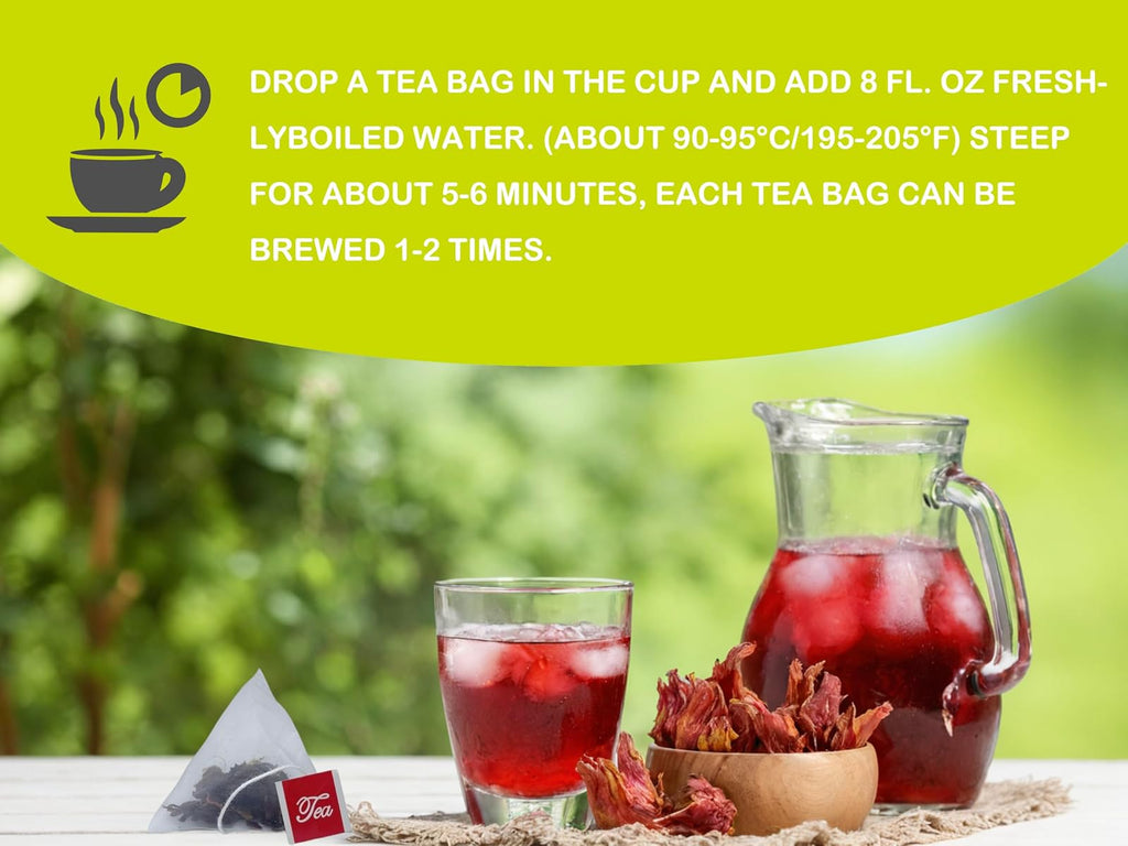 floral flavour hibiscus tea bags