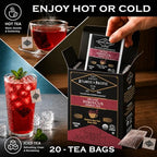 floral flavour hibiscus tea bags