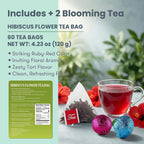 Floral flavour hibiscus tea experience